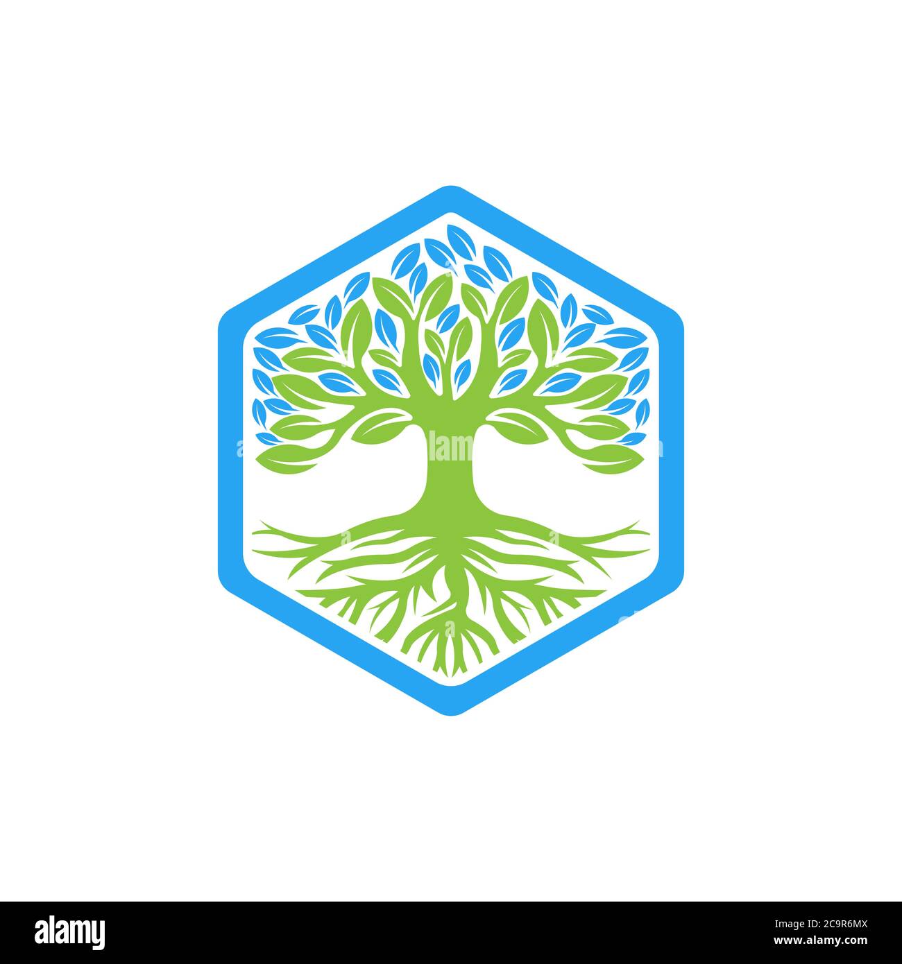 Tree Logo design vector illustration. Abstract Tree Logo vector in ...