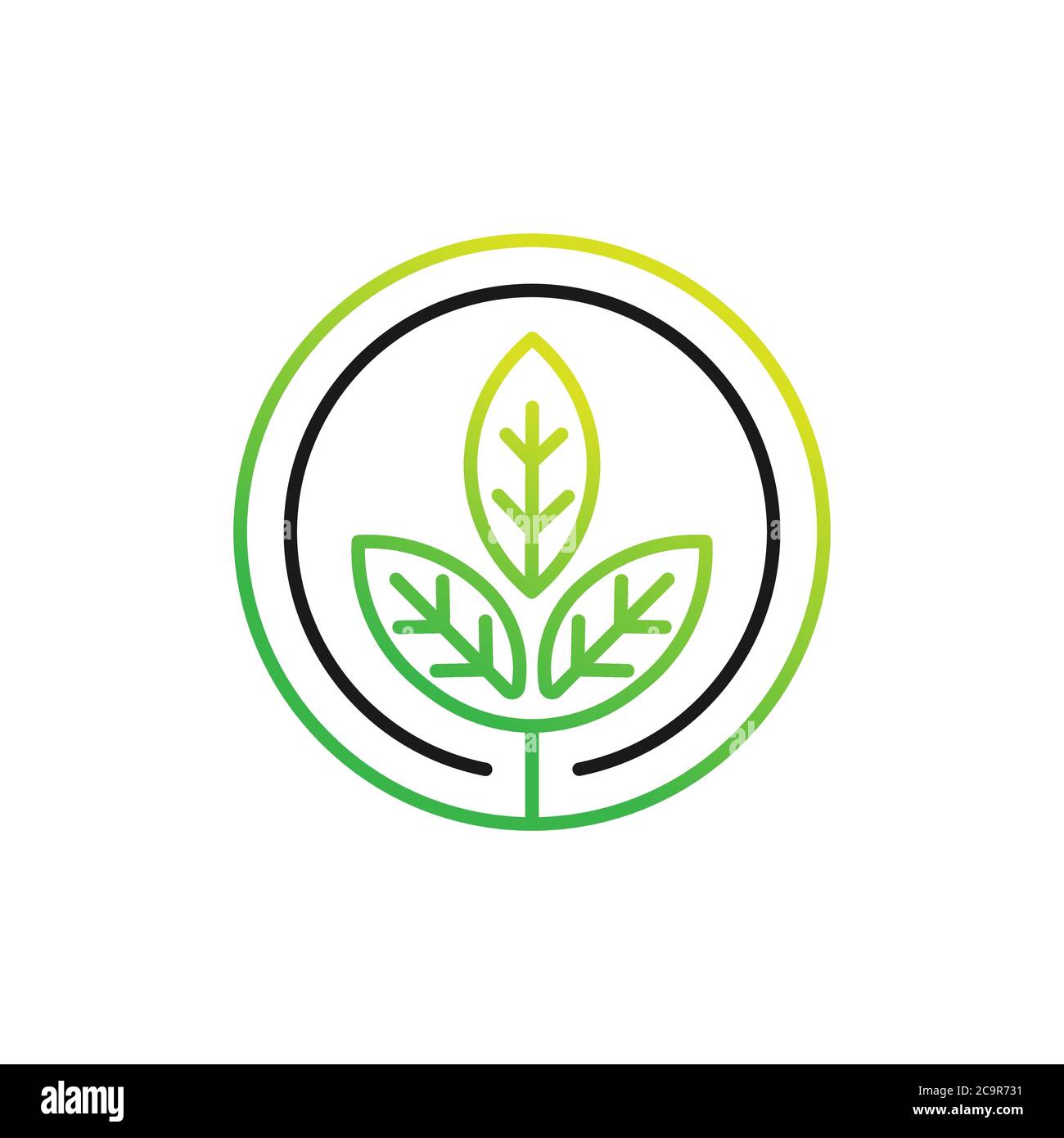 Leaf Logo design vector illustration. Abstract Leaf Logo vector in ...