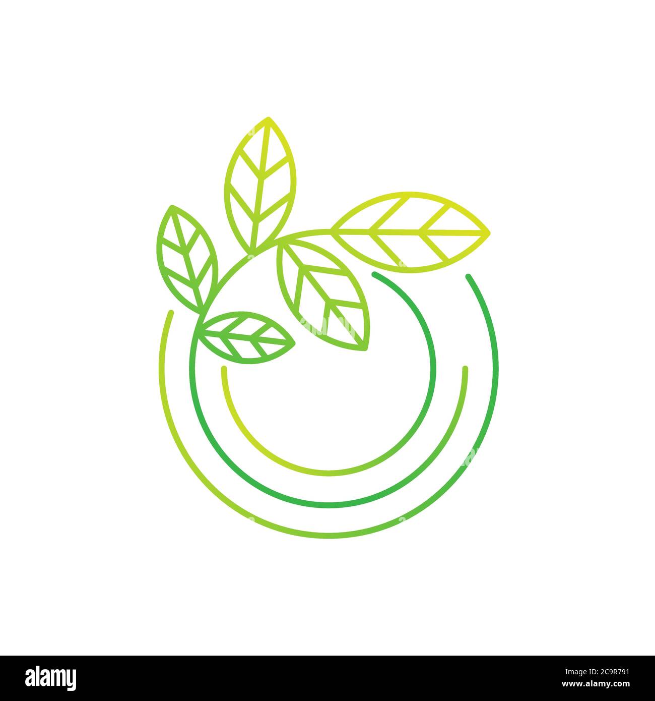 Leaf Logo design vector illustration. Abstract Leaf Logo vector in ...