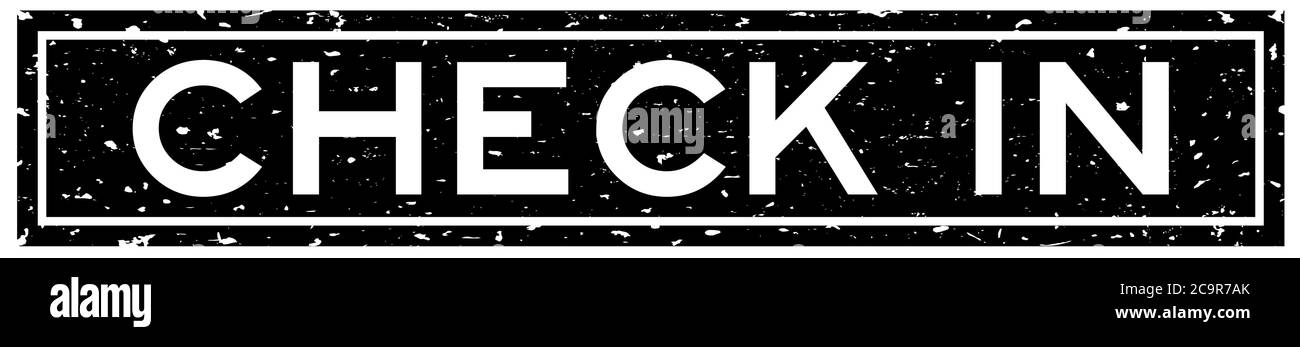 Grunge black check in word square rubber seal stamp on white background Stock Vector Image & Art ...