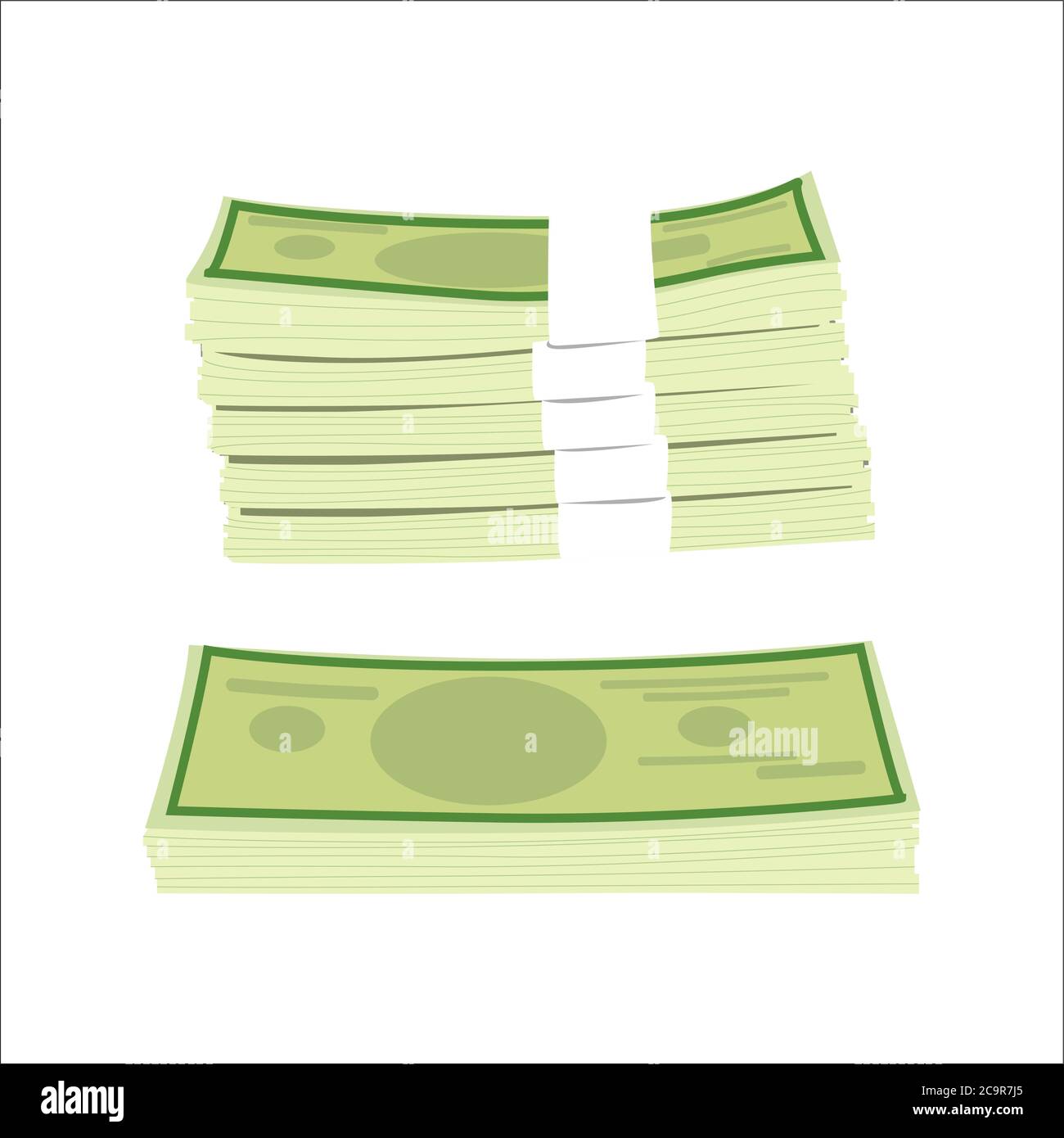 Stack money, dollar cash. Vector bundle cash money, finance currency ...