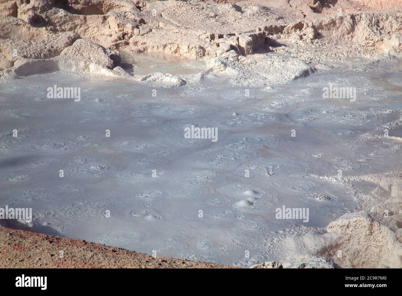 Lower geyser basin in the Yellowstone National park, USA Stock Photo ...