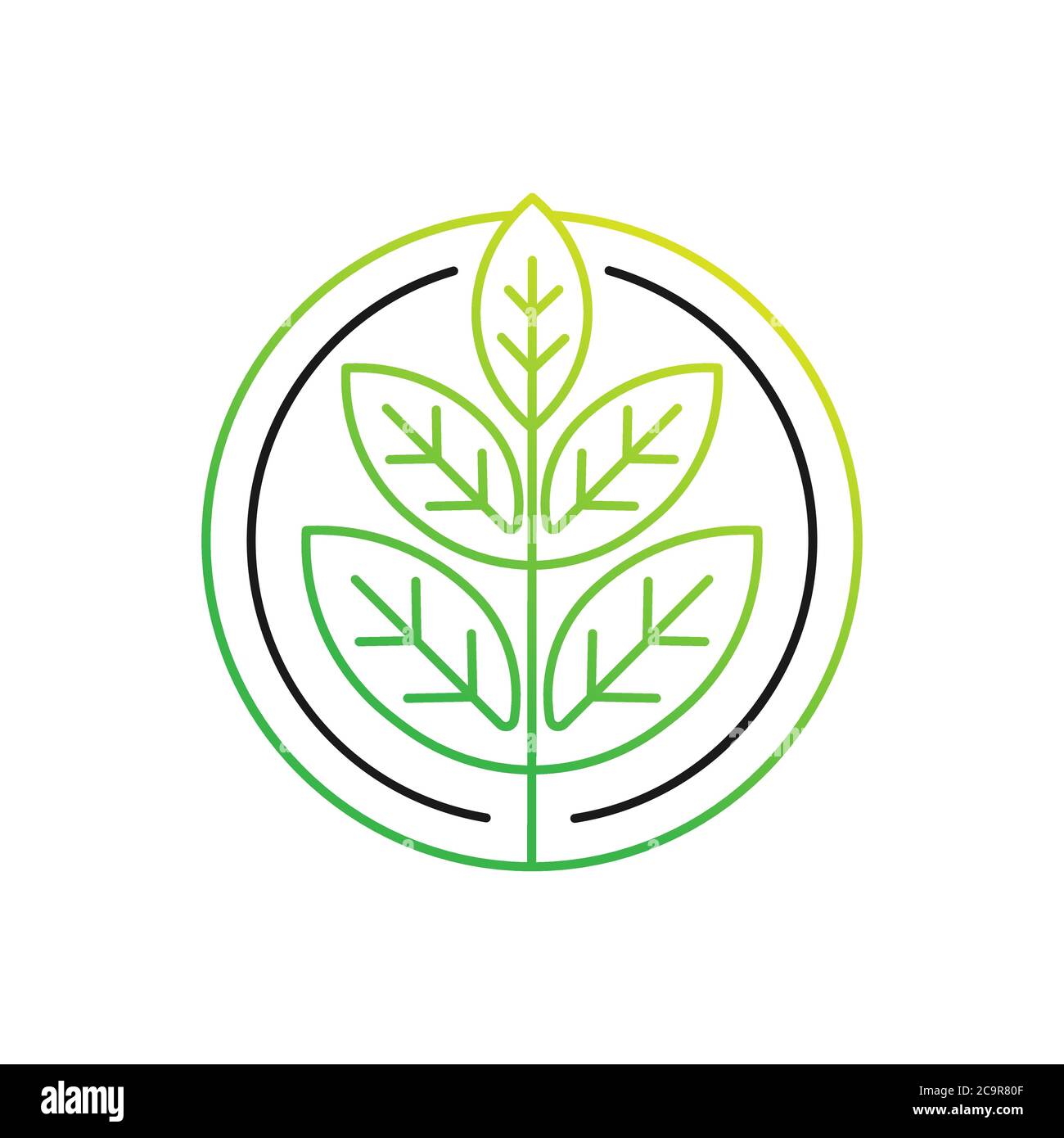 Leaf Logo design vector illustration. Abstract Leaf Logo vector in ...