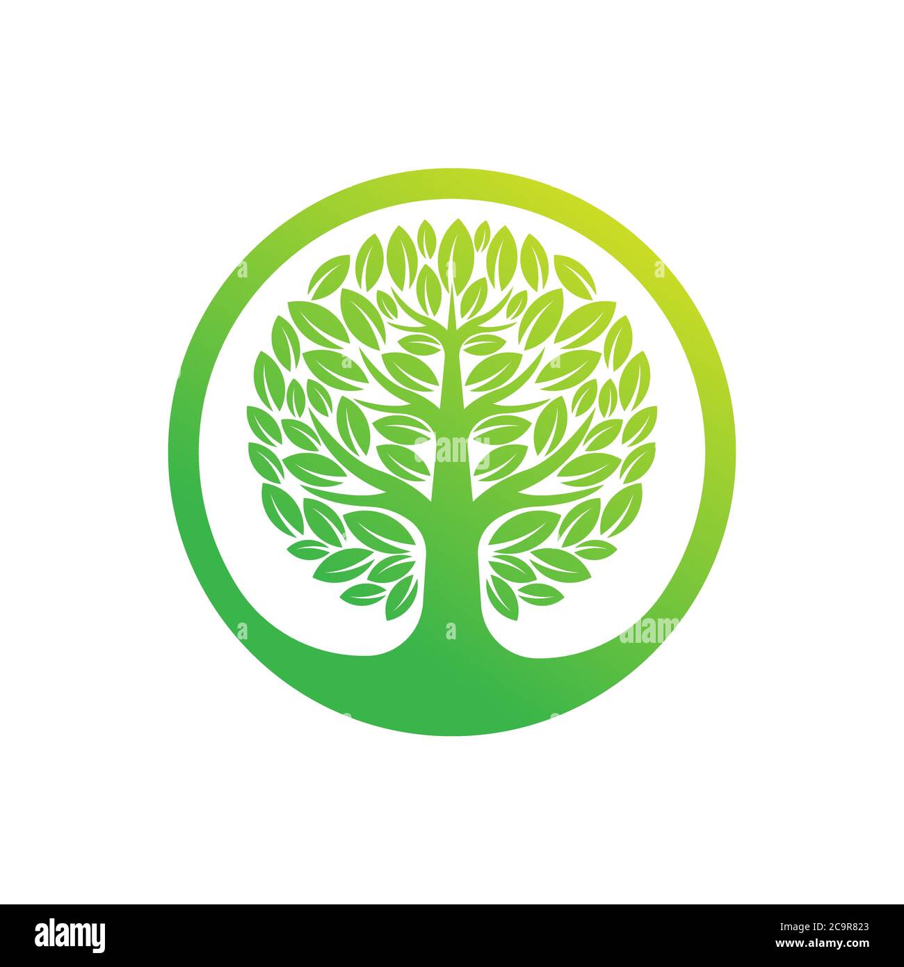 Tree Logo design vector illustration. Abstract Tree Logo vector in ...