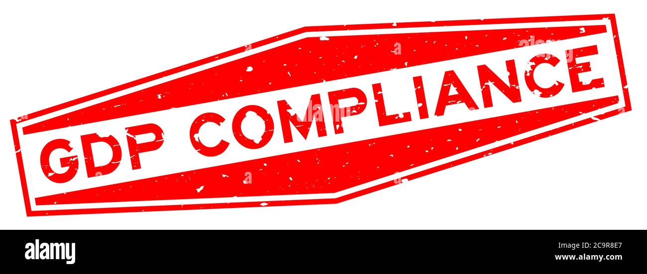 Grunge red GDP (Abbreviation good distribution practice) Compliance ...