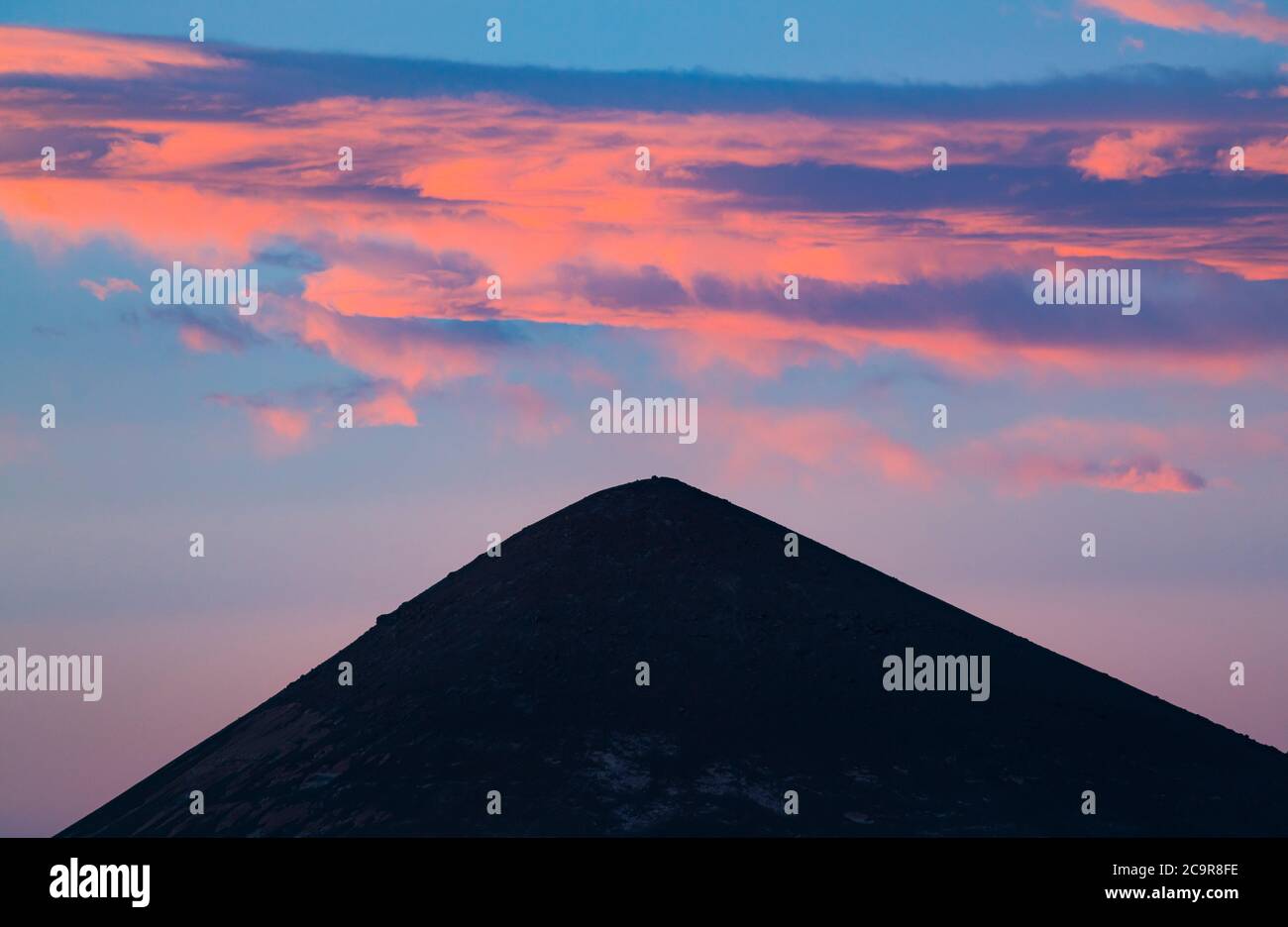 Cone of Arita, in the desert landscape of the Salar de Arizaro, La Puna ...