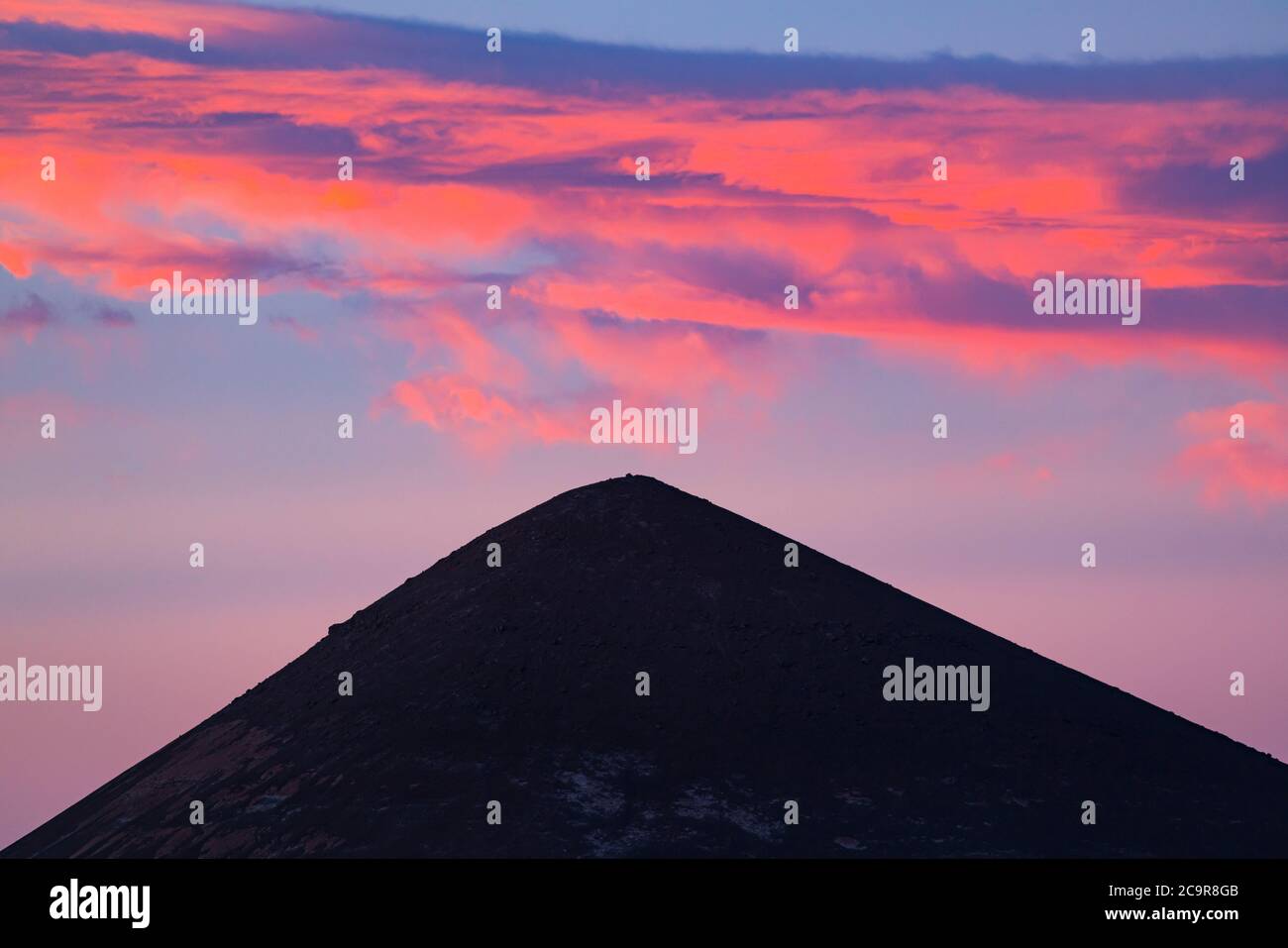 Cone of Arita, in the desert landscape of the Salar de Arizaro, La Puna ...