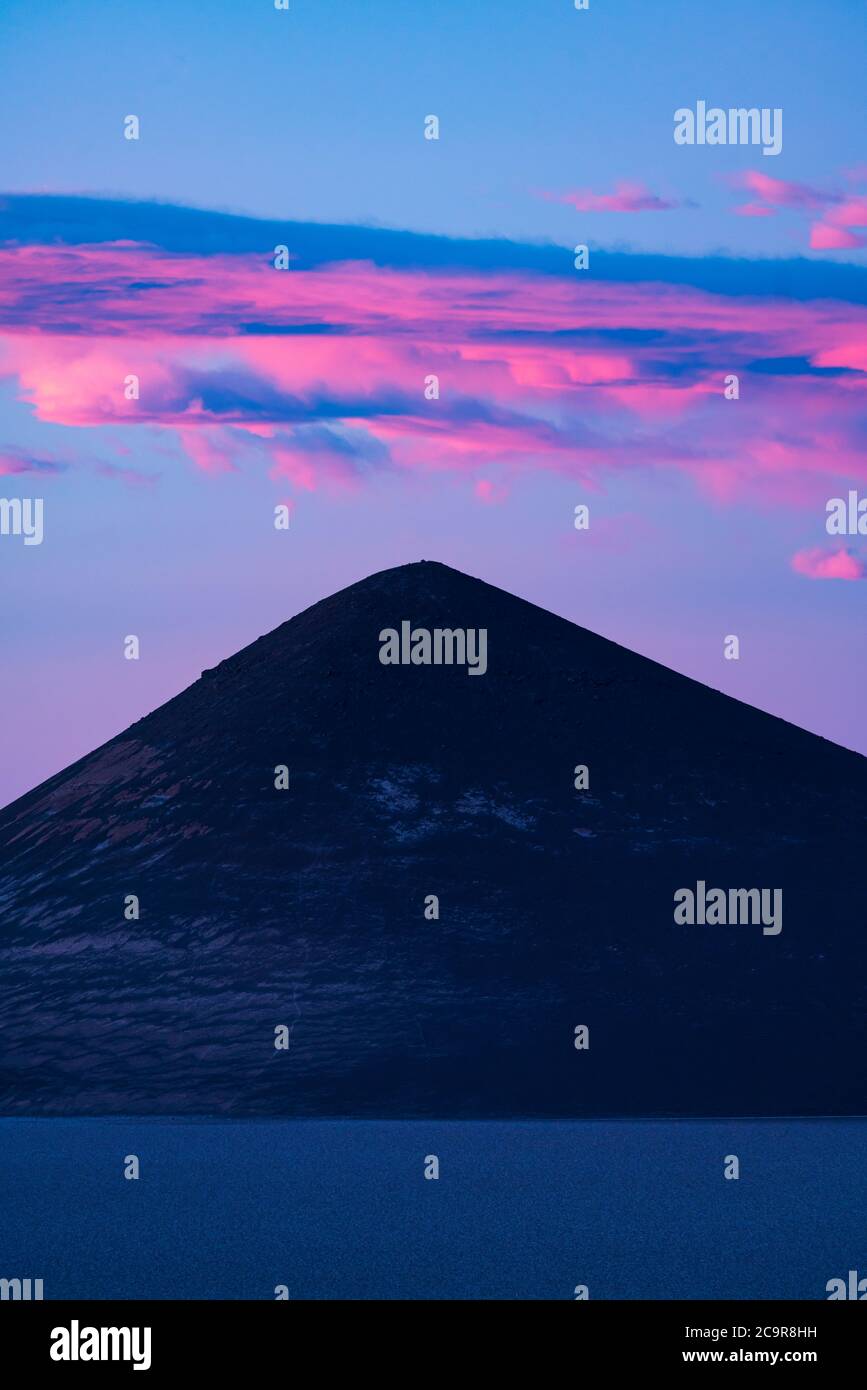 Cone of Arita, in the desert landscape of the Salar de Arizaro, La Puna ...