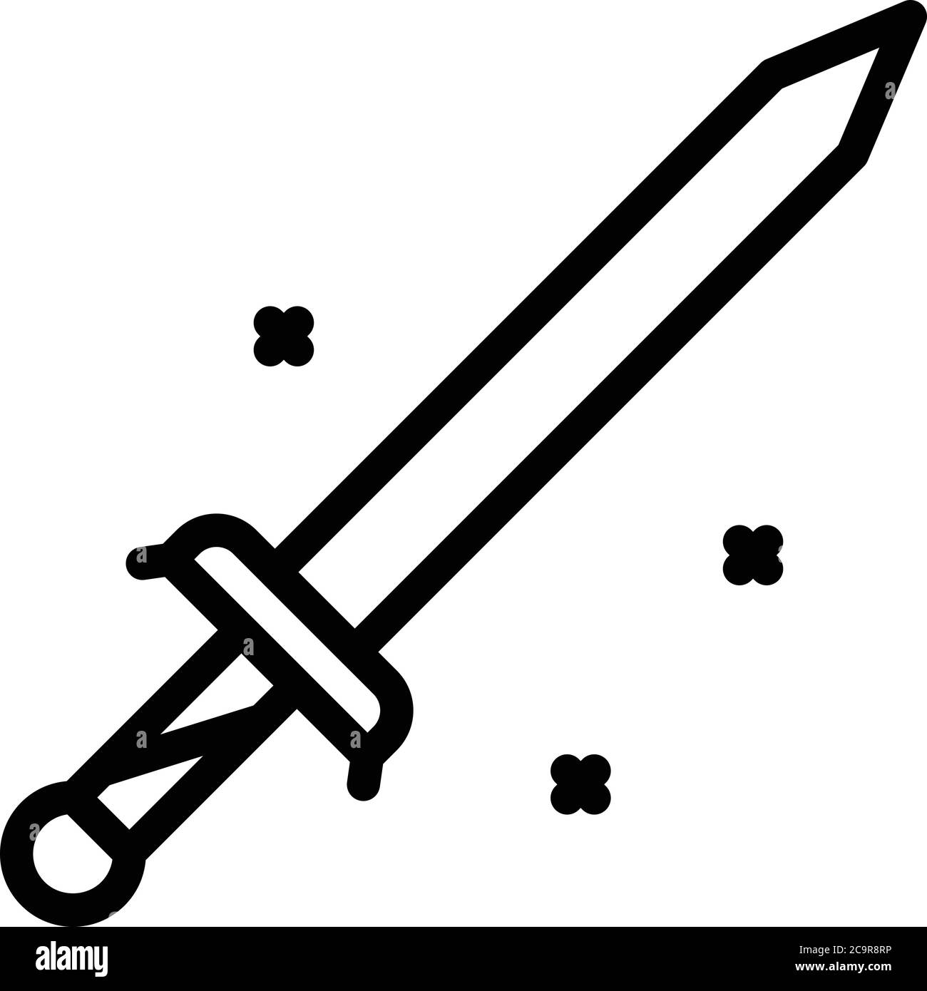 Blacksmith sword icon, outline style Stock Vector Image & Art - Alamy