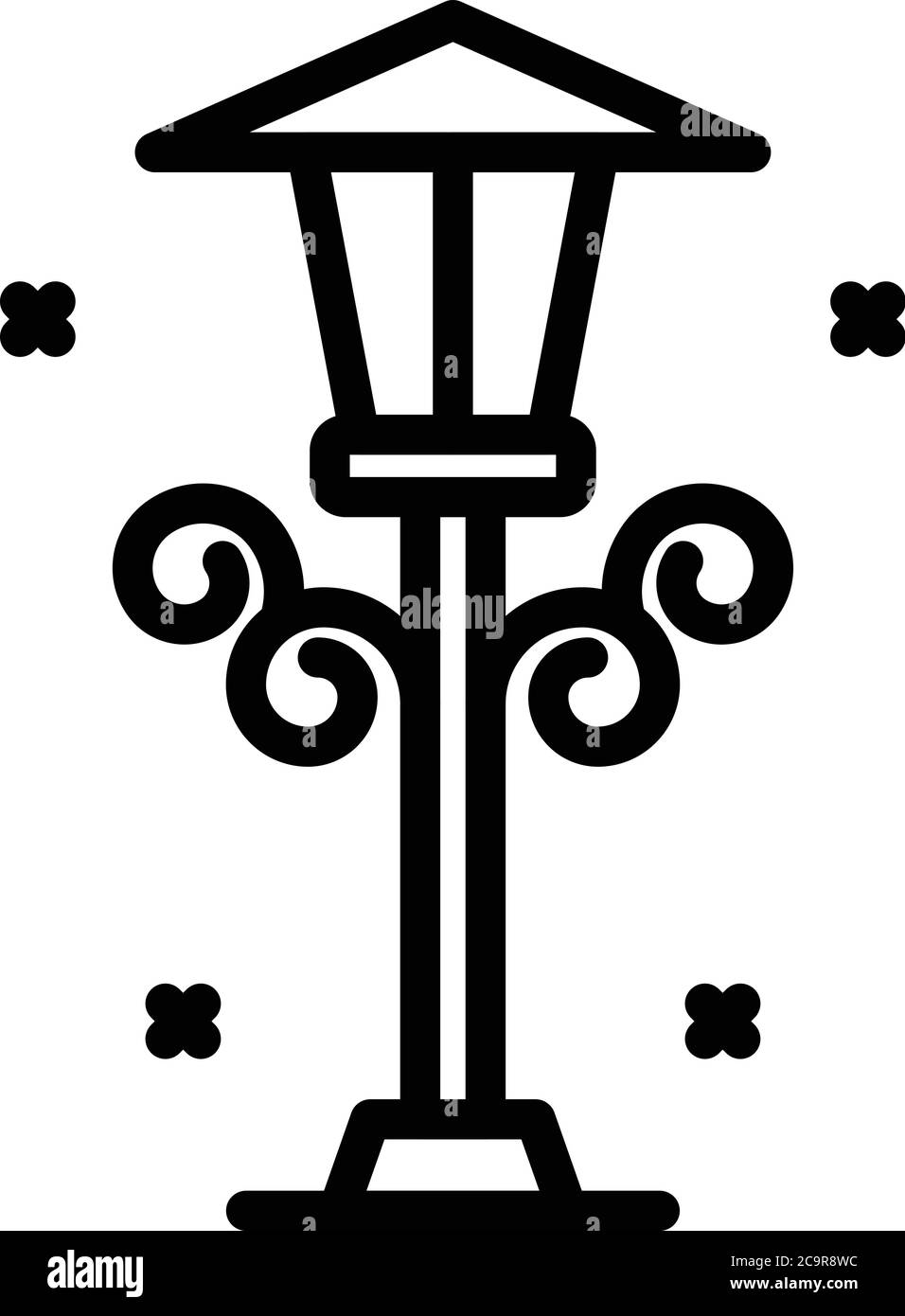 Street light pillar icon, outline style Stock Vector Image & Art - Alamy