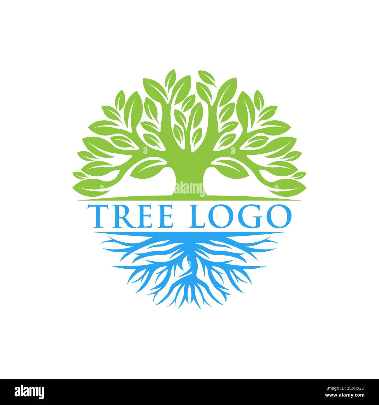 Tree Logo design vector illustration. Abstract Tree Logo vector in ...