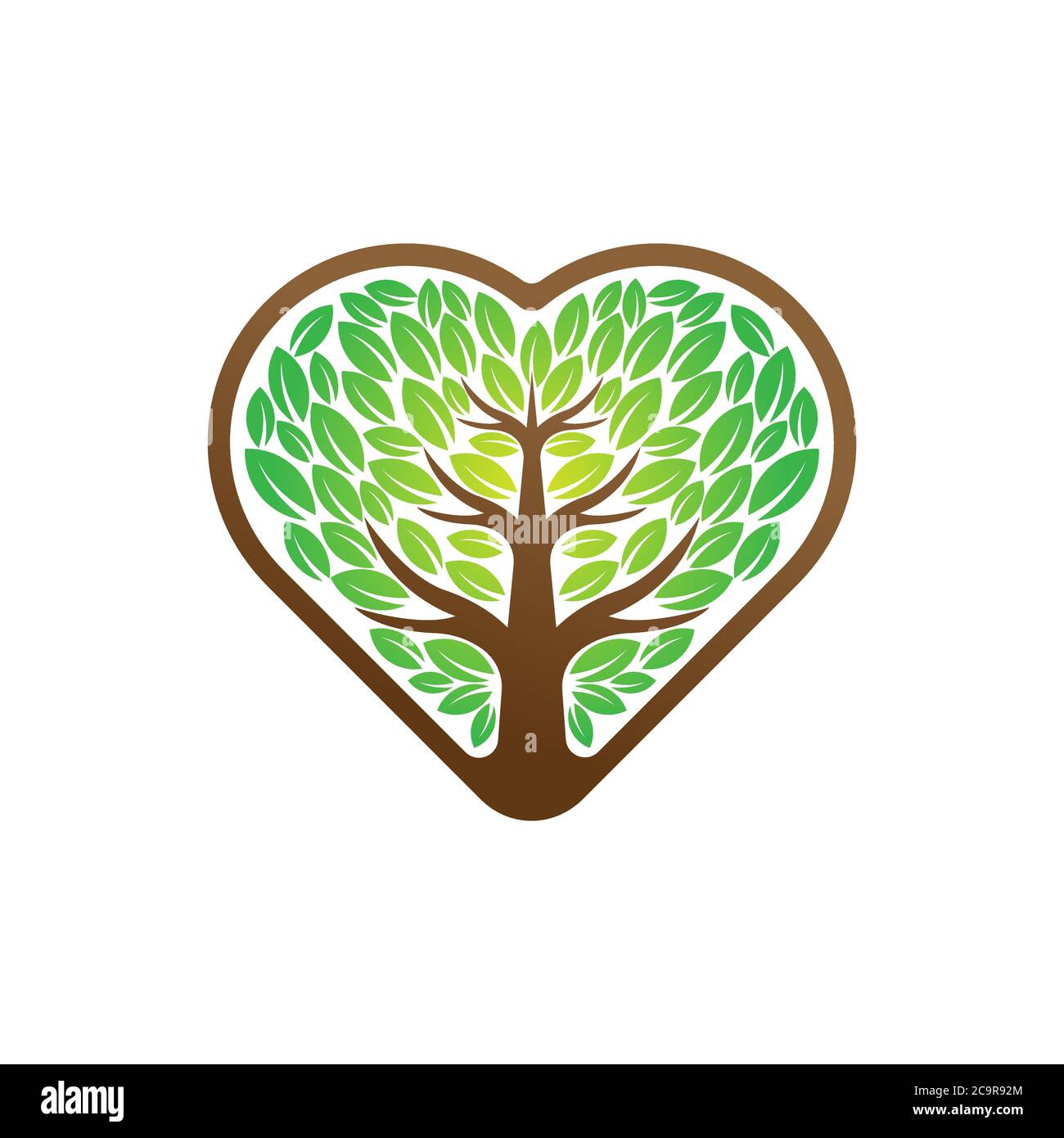 Tree Logo design vector illustration. Abstract Tree Logo vector in ...