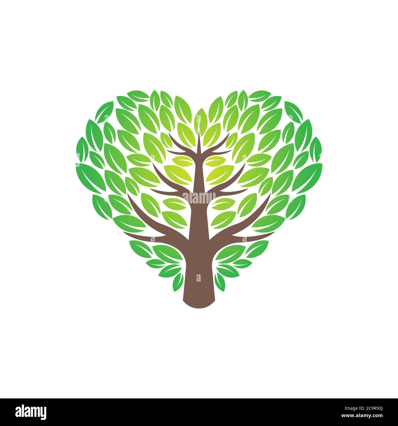 Tree Logo design vector illustration. Abstract Tree Logo vector in ...