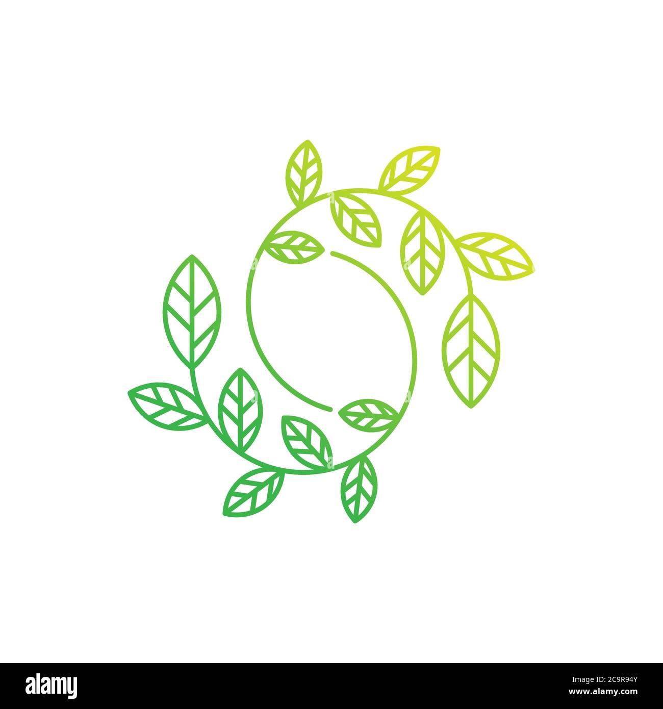 Leaf Logo design vector illustration. Abstract Leaf Logo vector in ...