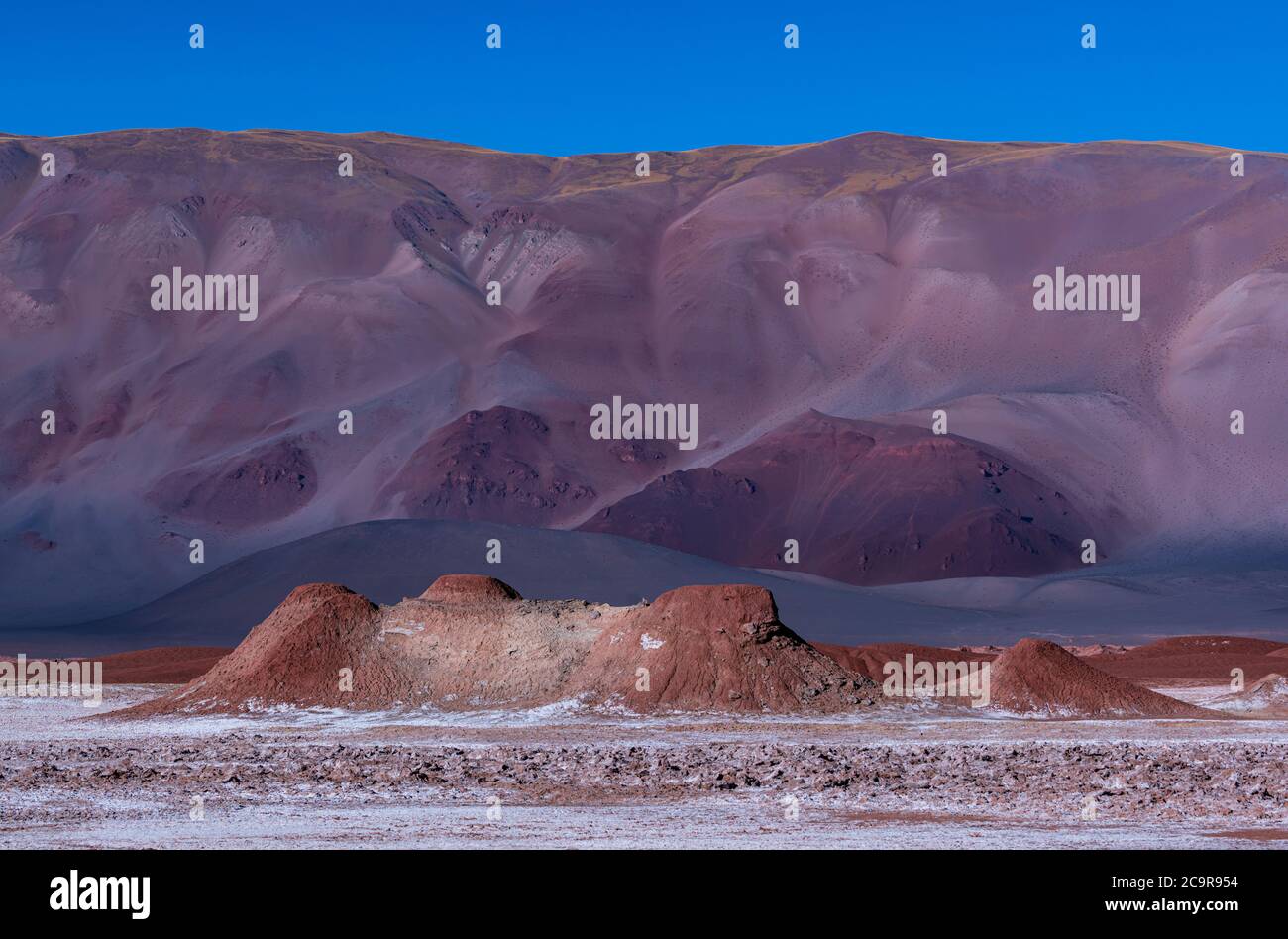 Desert landscape in the Salar de Arizaro, La Puna, Argentina, South ...