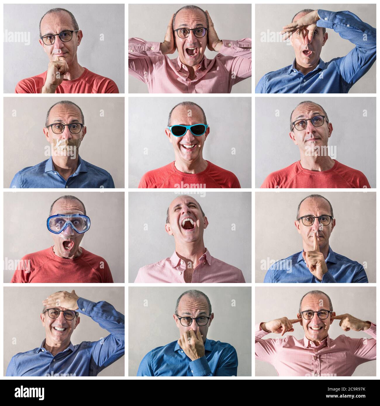 Various expressions hi-res stock photography and images - Alamy