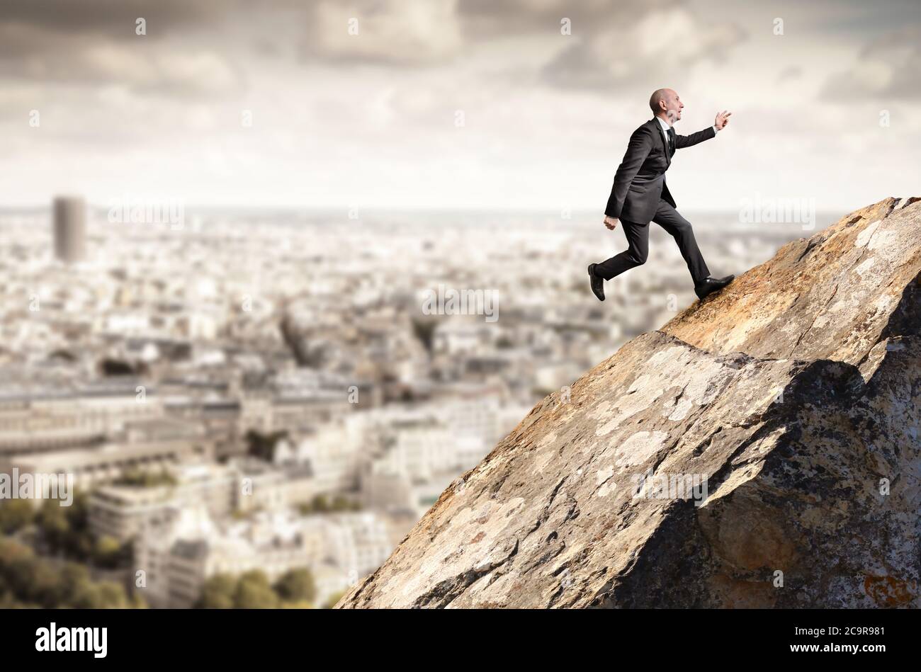 Running up and down concept mountain hi-res stock photography and ...