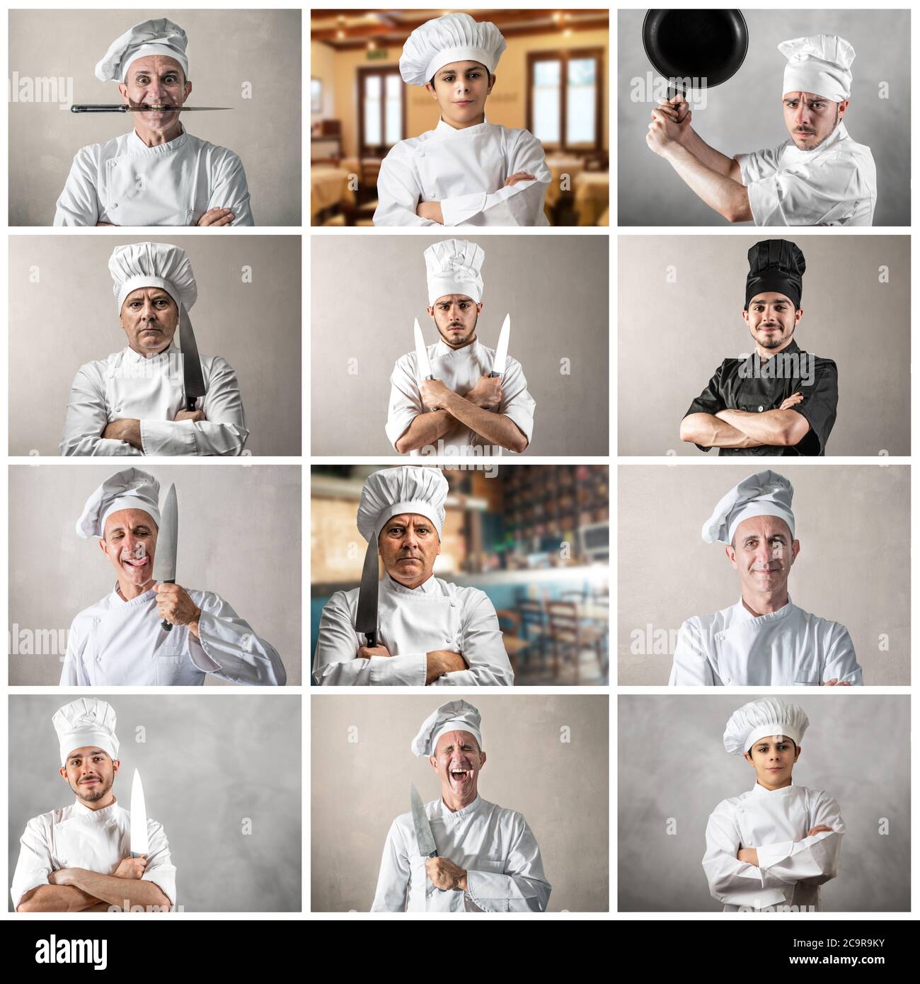 a collection of crazy cook Stock Photo - Alamy
