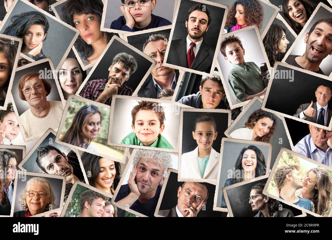 Collage business people portraits hi-res stock photography and images ...