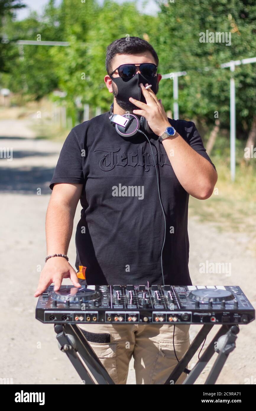 White Mask With A Dj