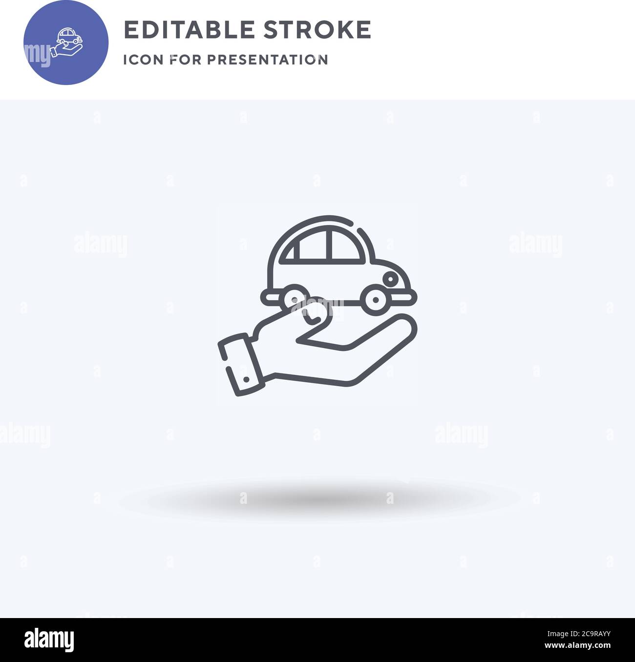 Car Insurance icon vector, filled flat sign, solid pictogram isolated ...