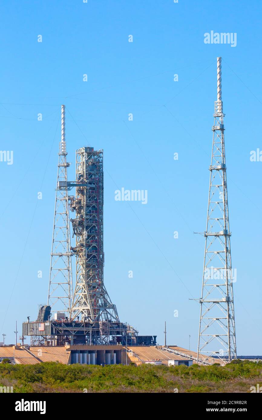 KENNEDY SPACE CENTER, FLORIDA, USA - DECEMBER 2, 2019: NASA Launch site ...