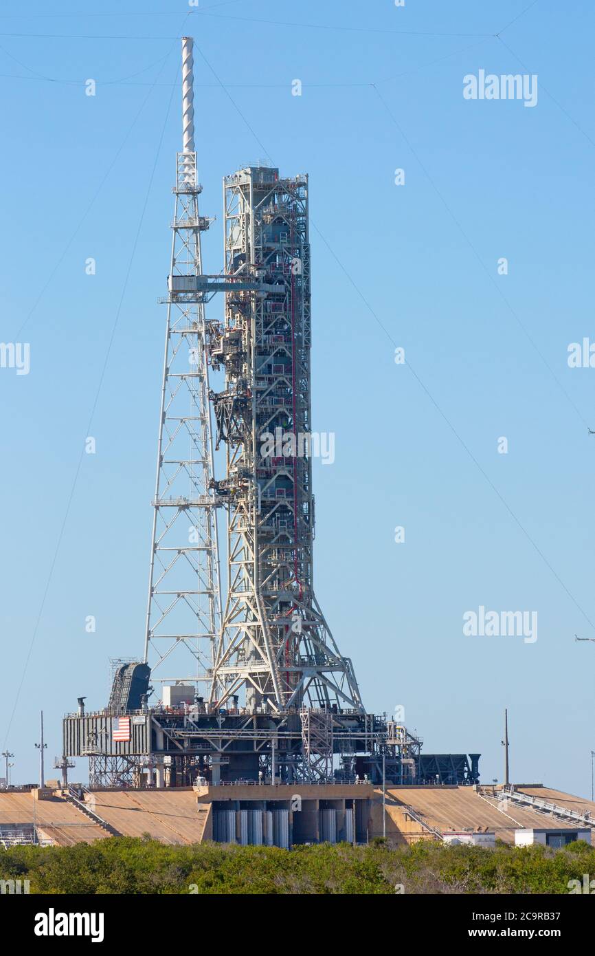 KENNEDY SPACE CENTER, FLORIDA, USA - DECEMBER 2, 2019: NASA Launch site ...