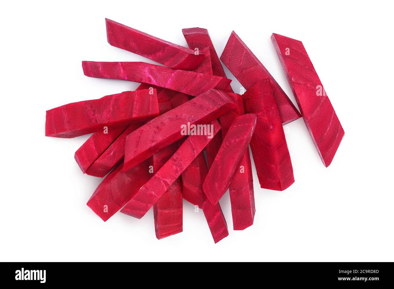 beetroot slices isolated on white background with clipping path and ...