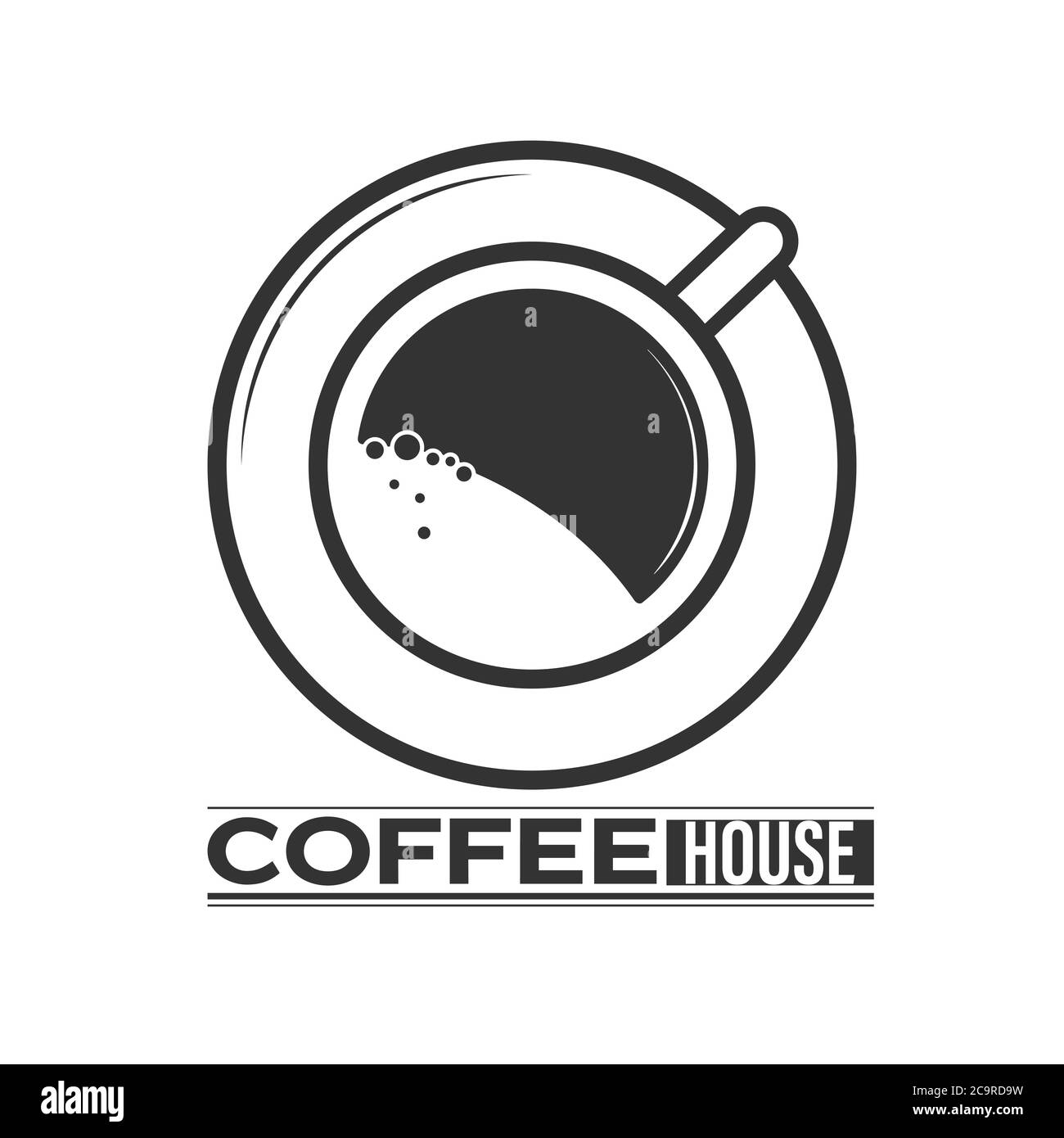 Coffee SHOP. Icon with a Cup on a saucer Stock Vector Image & Art - Alamy