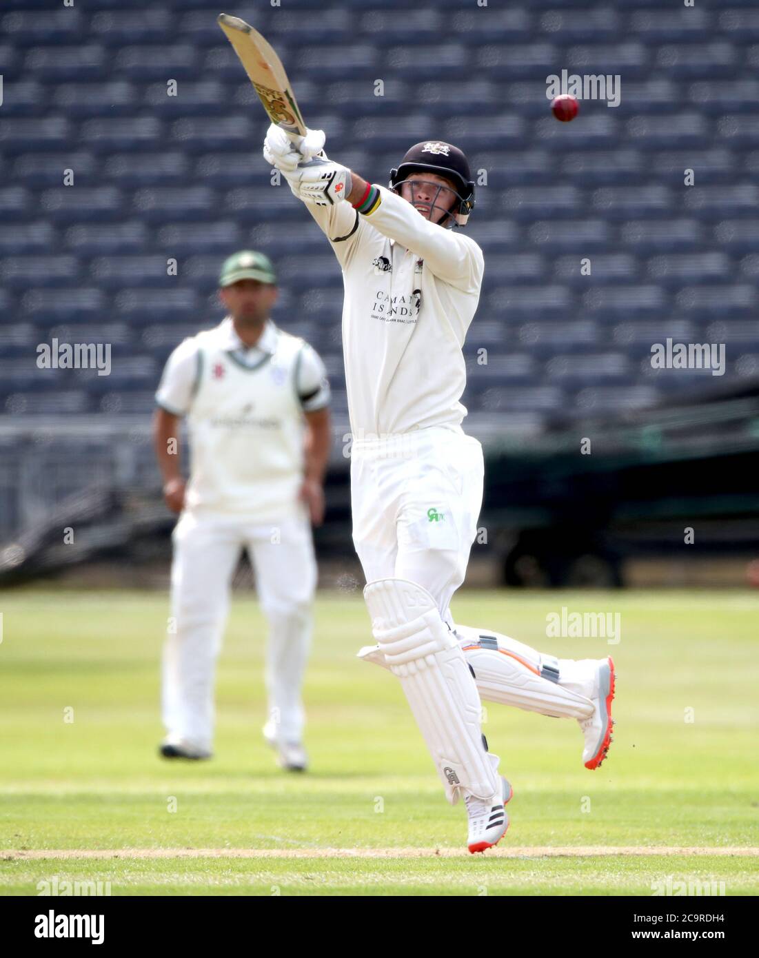 Gloucestershire's Gareth Roderick bats during day two of the Bob Willis ...