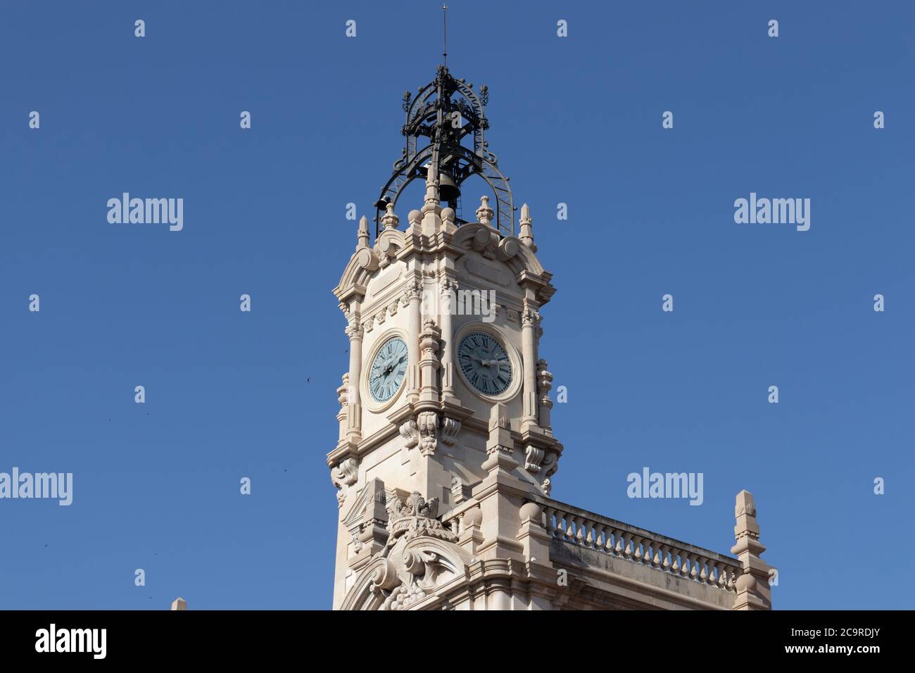 Valencia town hall sunset hi-res stock photography and images - Alamy