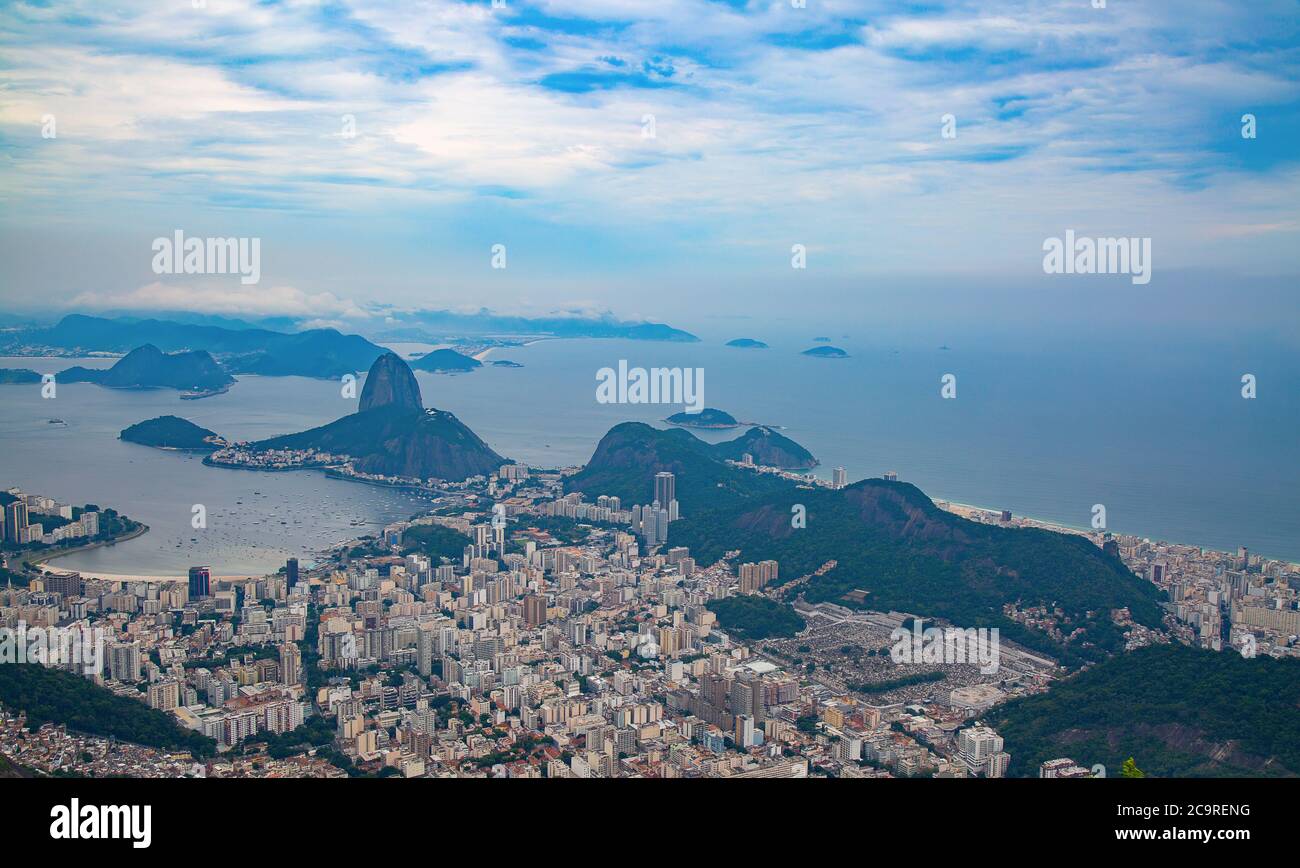 Aerial view of the Rio de Janeiro, Brasil Stock Photo - Alamy