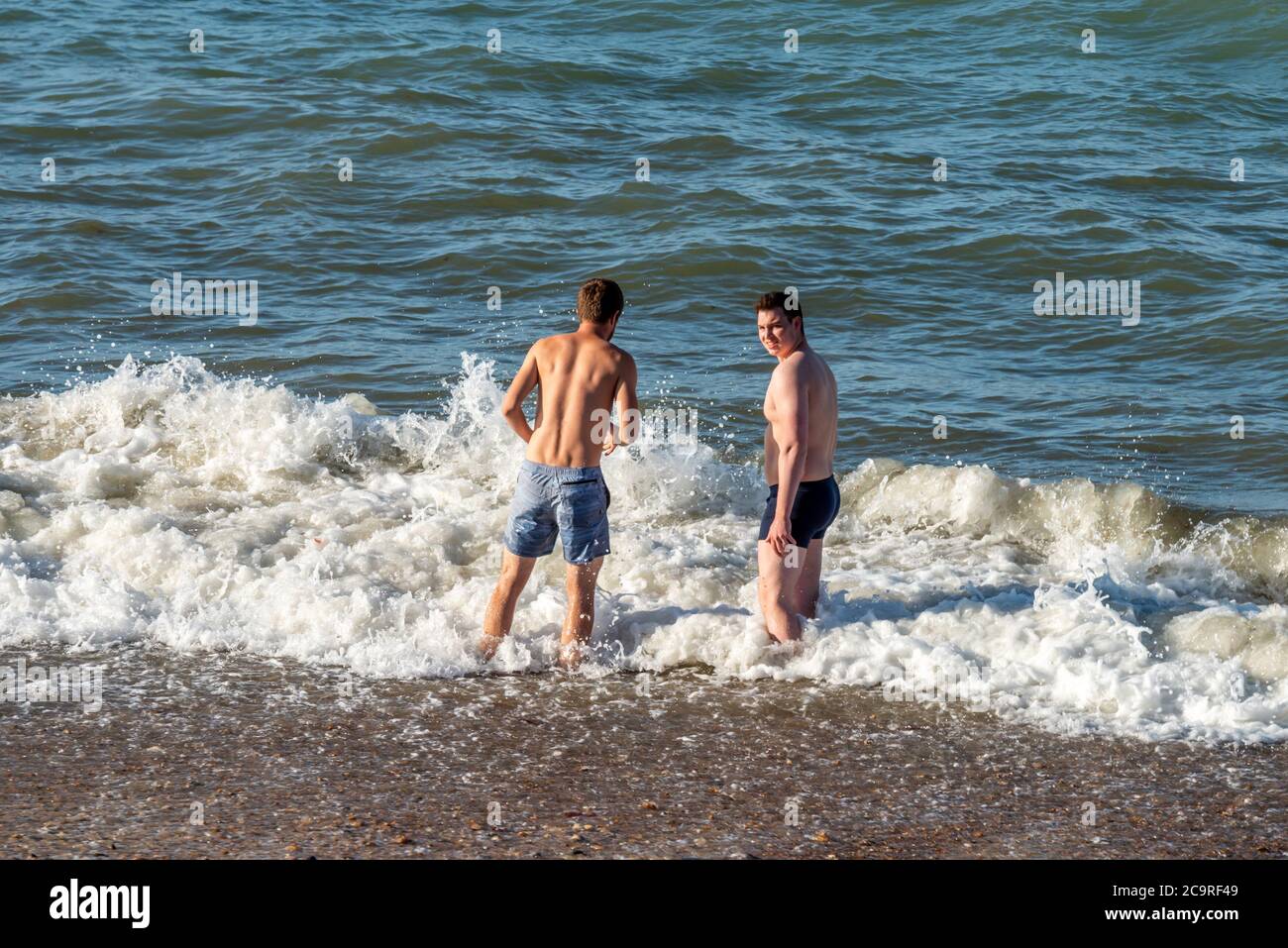 Brighton morning swimmers hi-res stock photography and images - Alamy