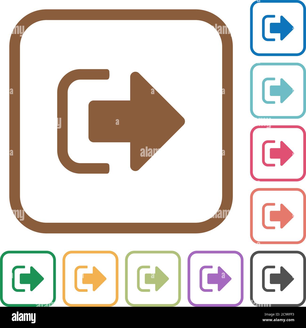 Rounded outside Stock Vector Images - Alamy