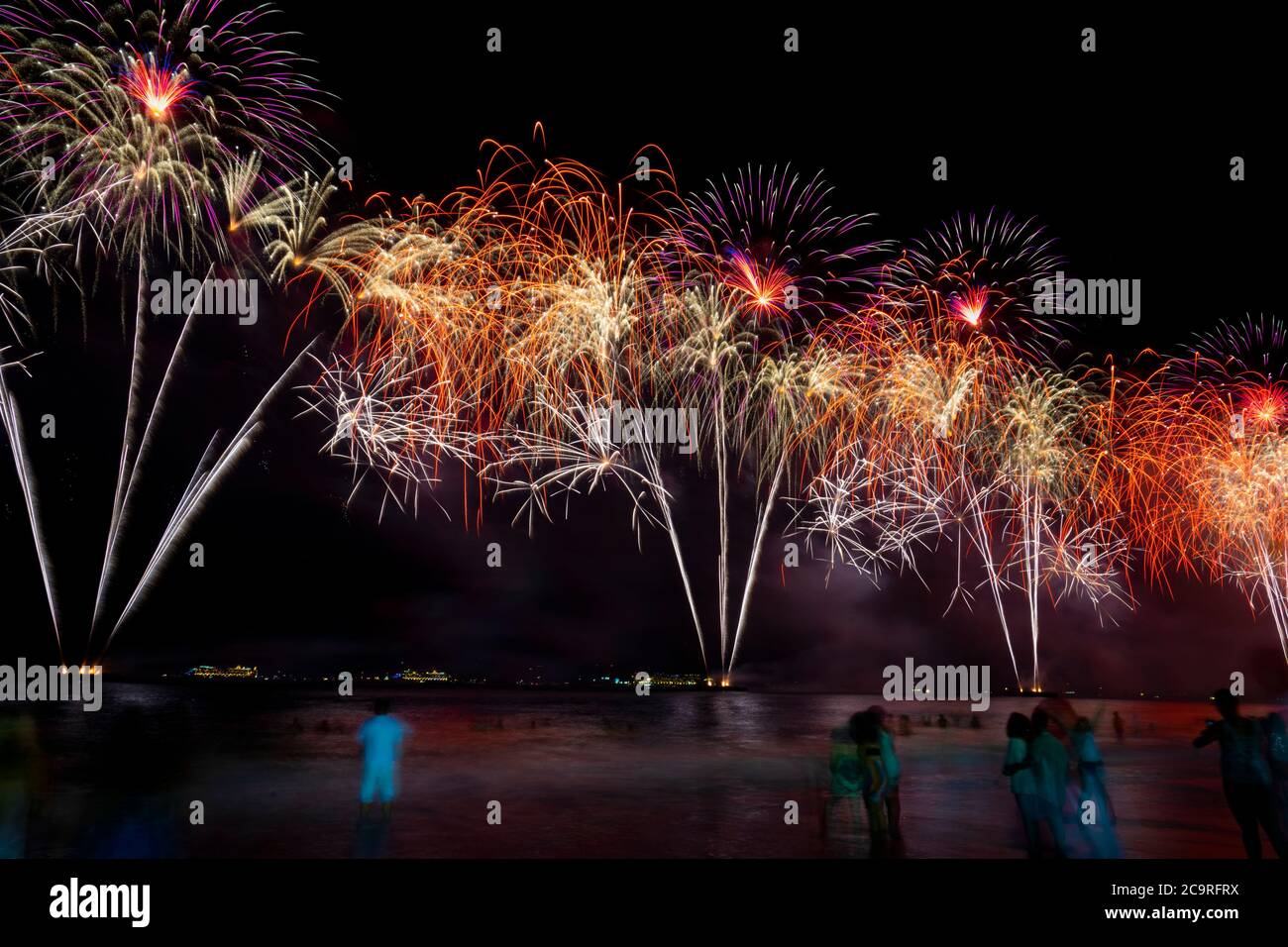Spectacular fireworks greets the 2020 New Year in Copacabana beach, Rio ...