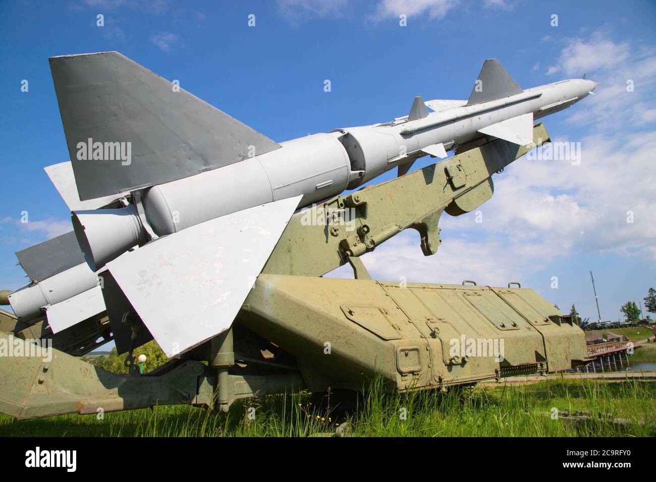 Soviet surface-to-air anti aircraft systems on the military exhibition ...