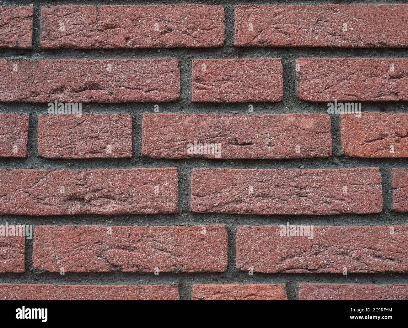 new pink red brick wall - texture background Stock Photo - Alamy