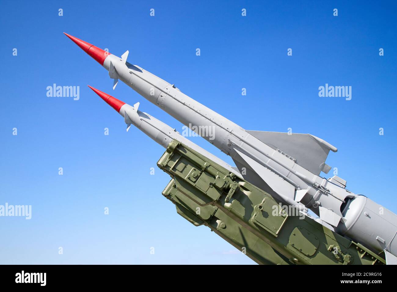 Soviet surface-to-air anti aircraft systems on the military exhibition ...