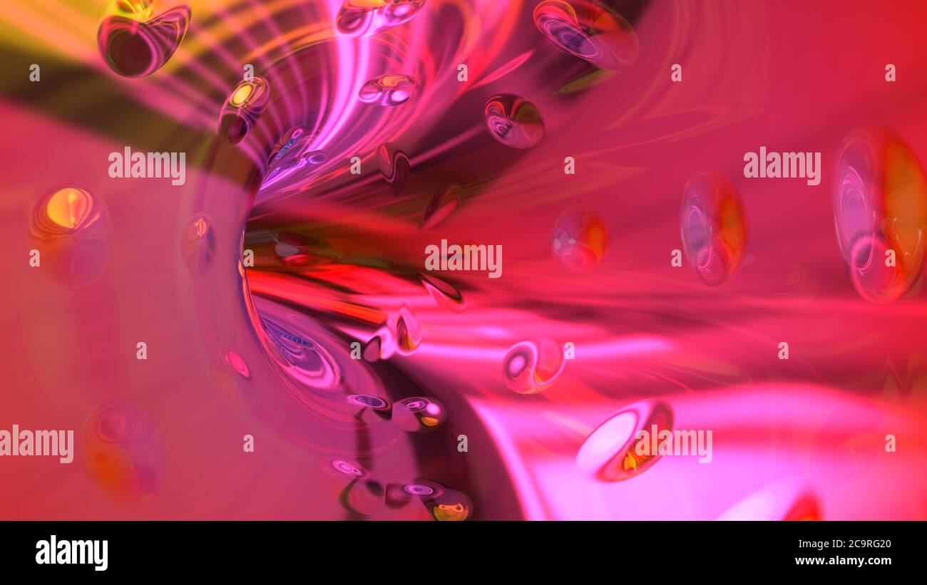 vibrant abstract pink purple background with bubble cells 3d ...