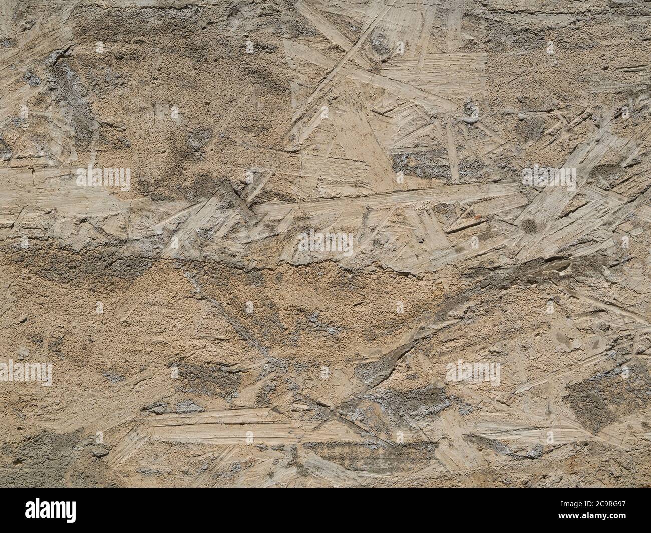 beige yellow rough coarse plastic plaster concrete background Stock ...