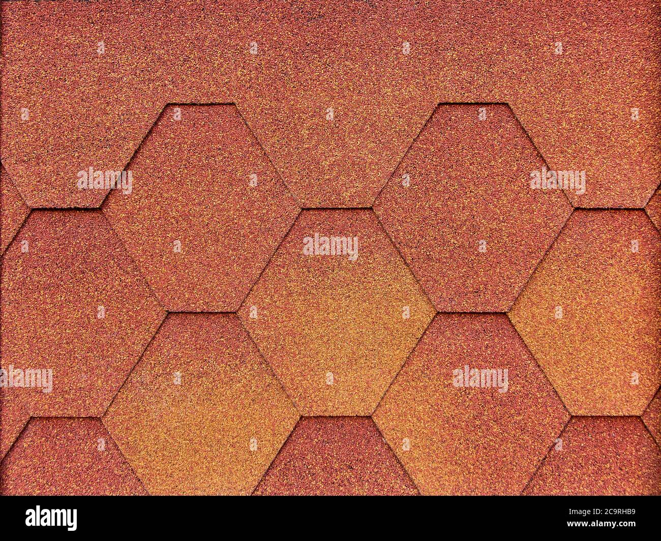 Roofing Shingles terracotta color, roof tile texture Stock Photo - Alamy