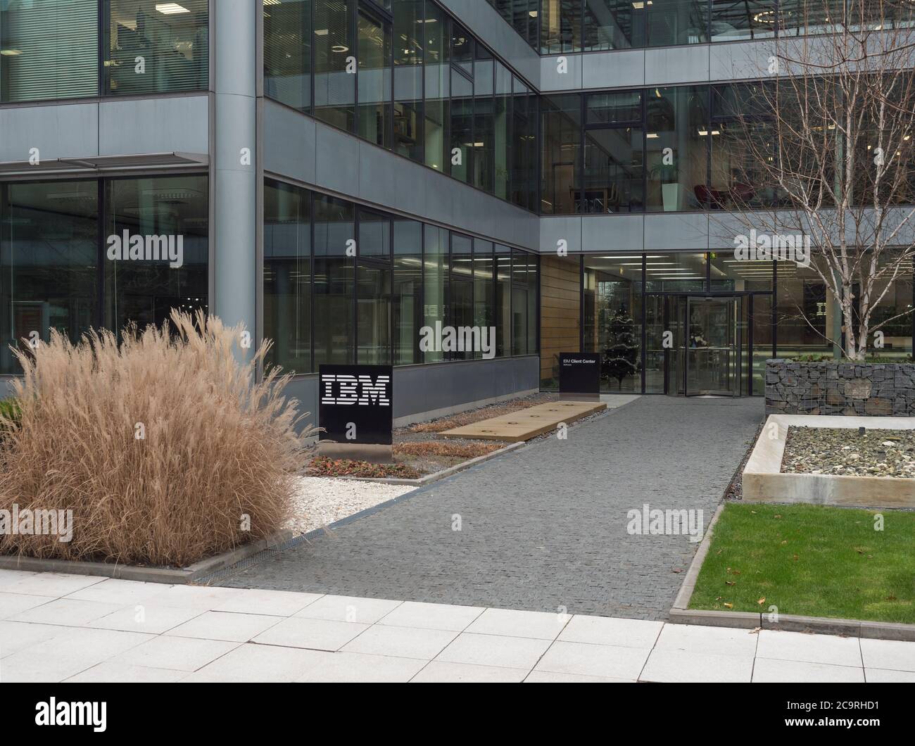 Prague, Czech Republic, December 5, 2019: Chodov business center The ...
