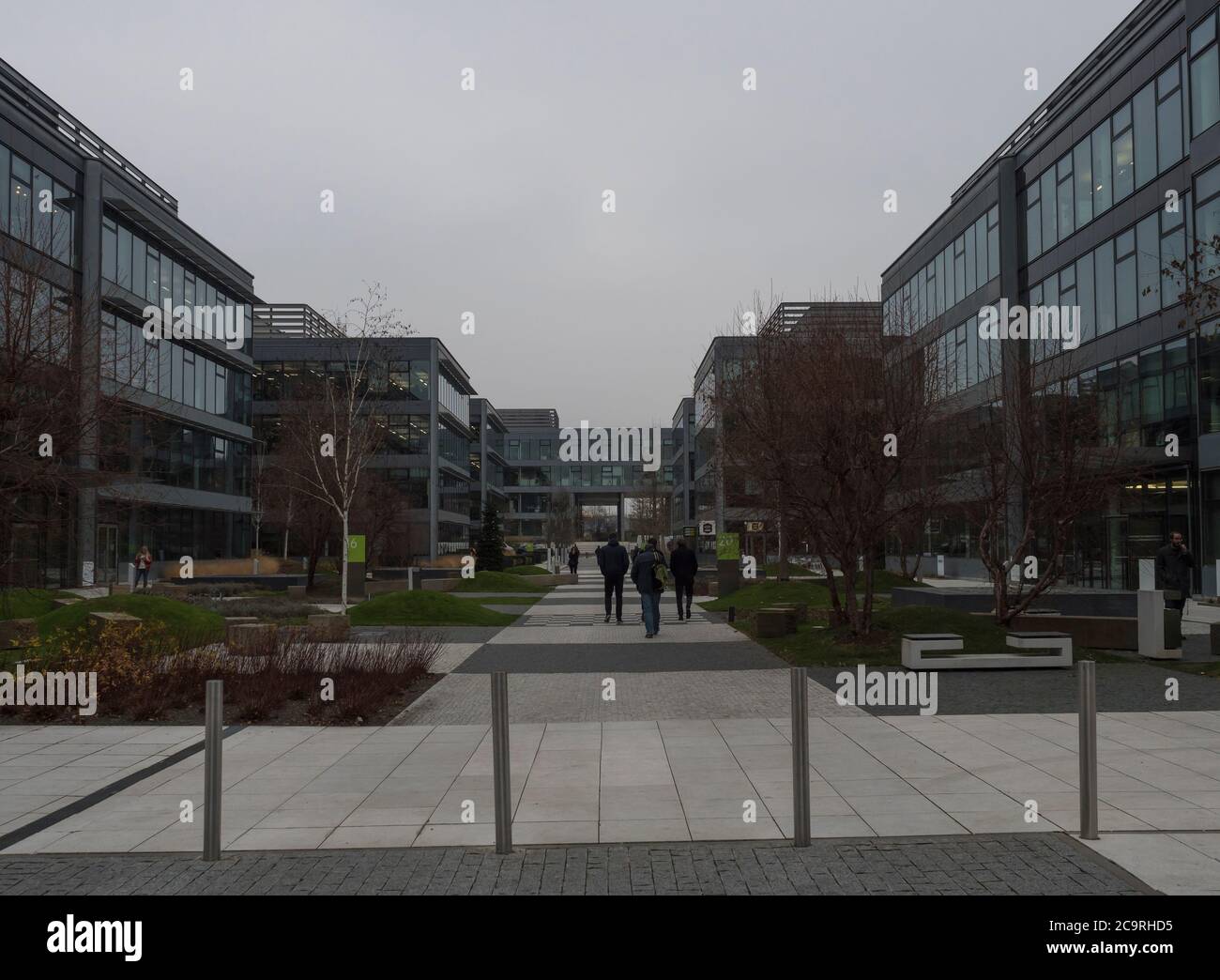 Prague, Czech Republic, December 5, 2019: street view of Chodov ...