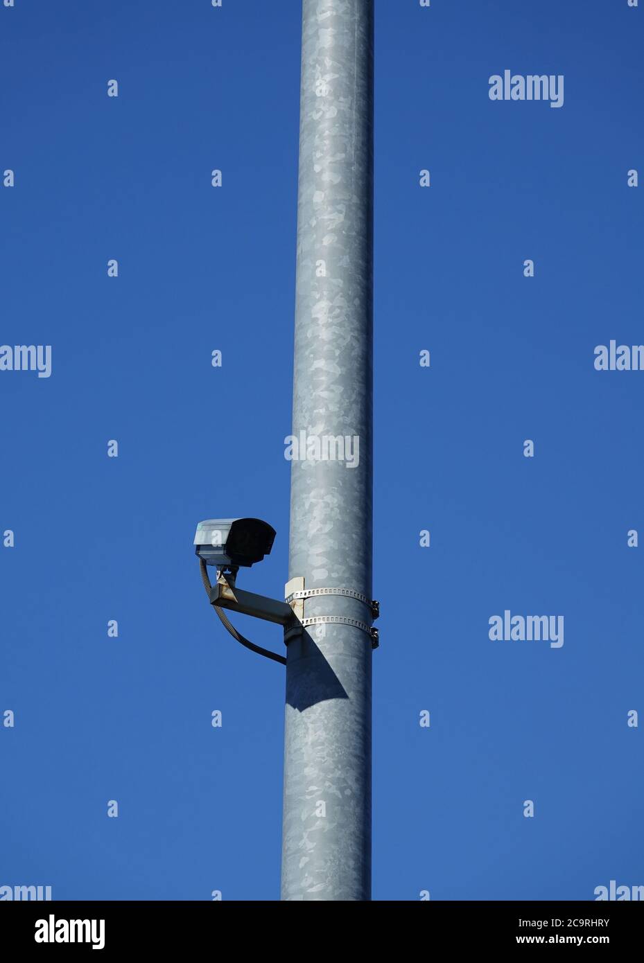 Berlin, Germany. 31st July, 2020. A surveillance camera is mounted on a ...