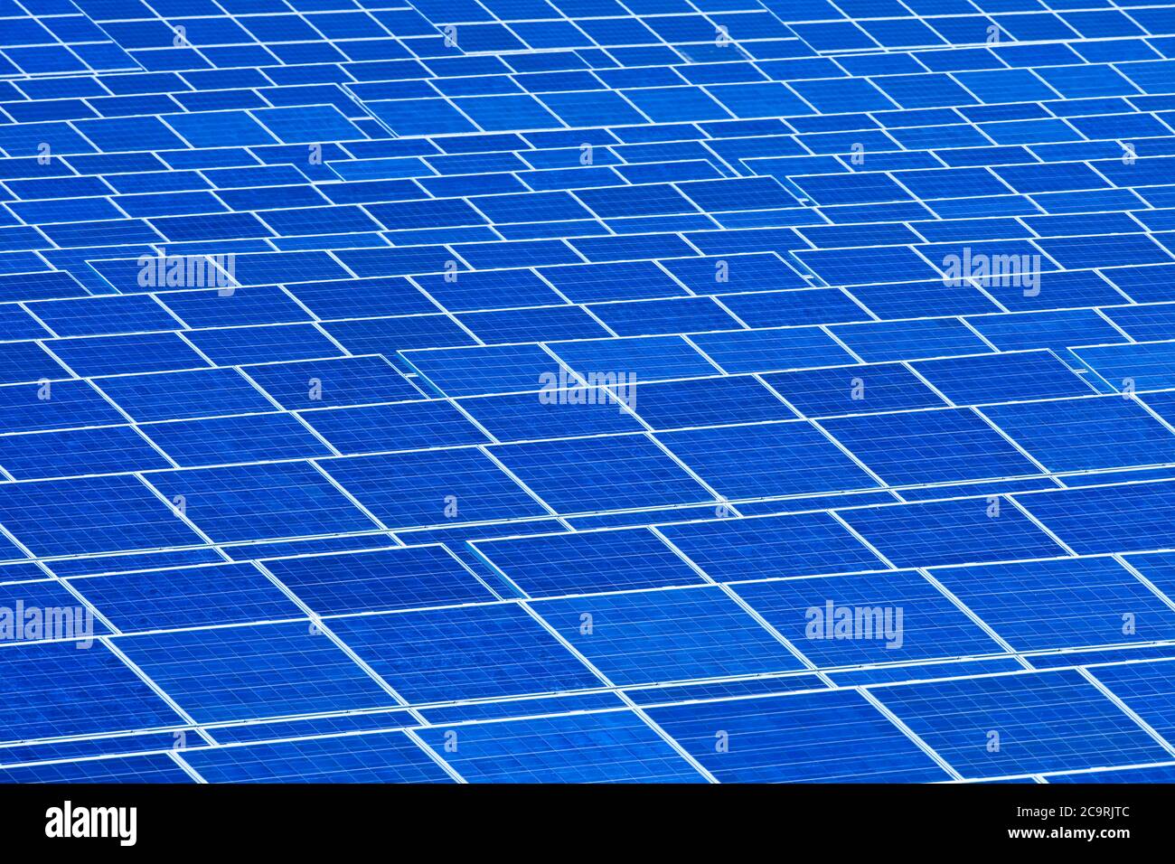 czech republic, bohemia - sunlight collectors at solar panel station ...