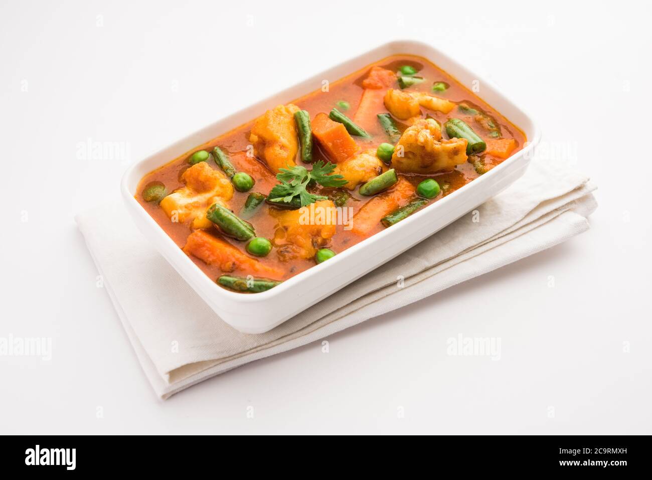 Mix Vegetable greavy recipe in a bowl, Indian restaurant style veg ...