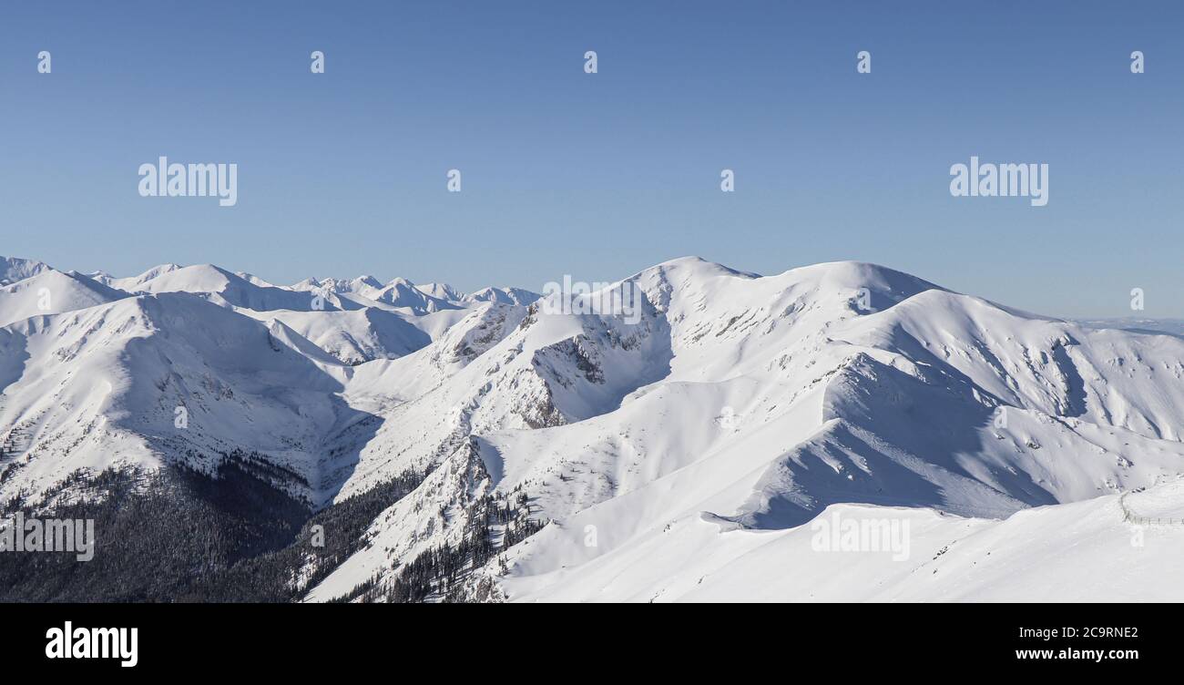 Tatra Mountains - a beautiful winter landscape in the Polish mountains ...
