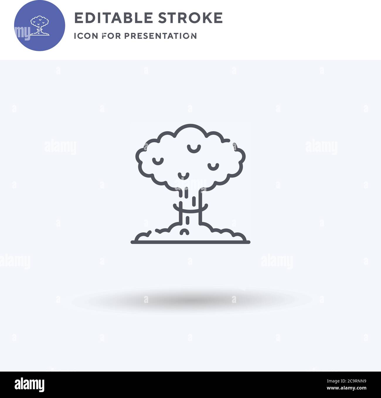 Explosion icon vector, filled flat sign, solid pictogram isolated on ...