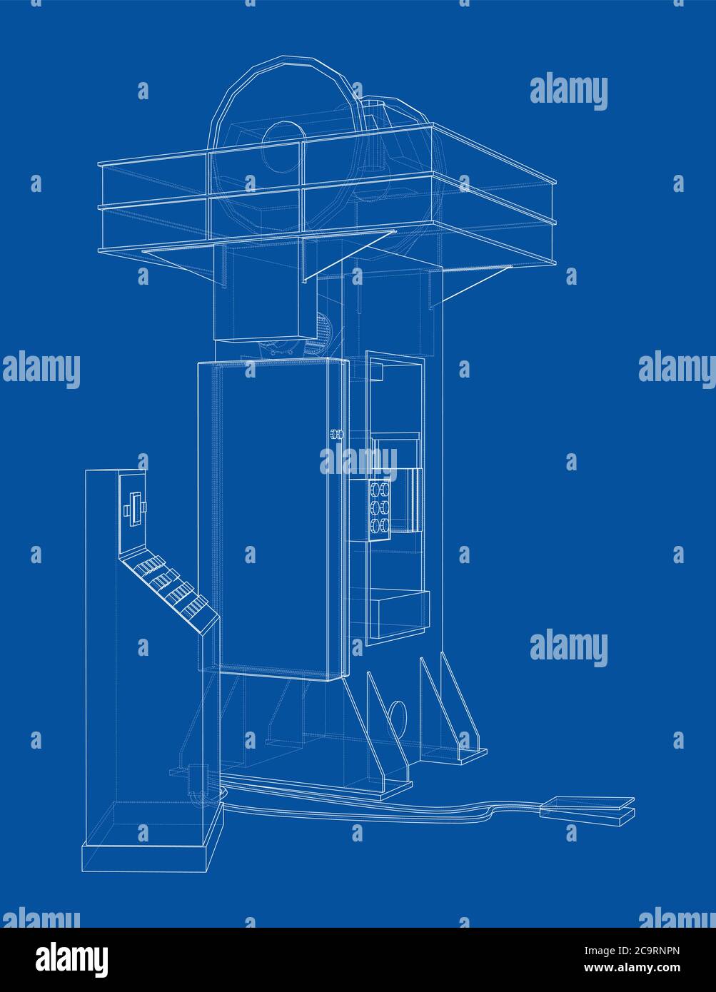 Friction screw press concept outline. Vector Stock Vector Image & Art ...