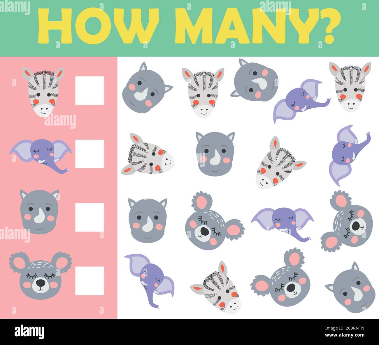 Counting. Game for Preschool Children. Educational a mathematical game ...